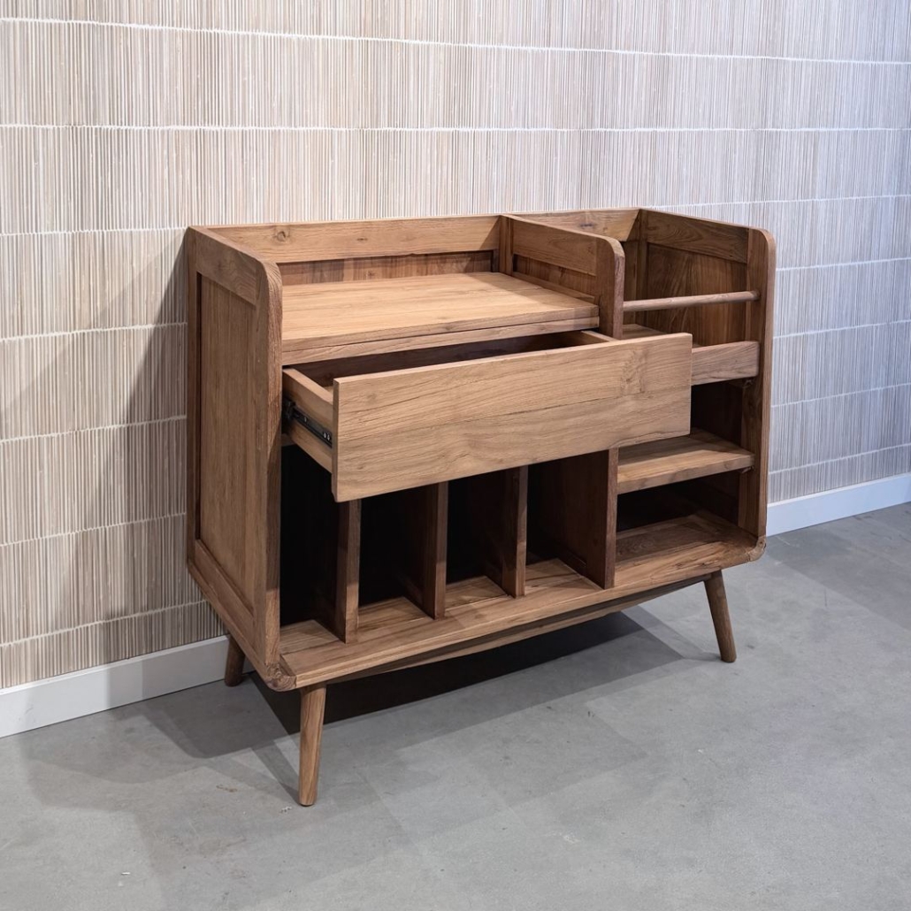 Teakhouten LP-kast - Indoteak